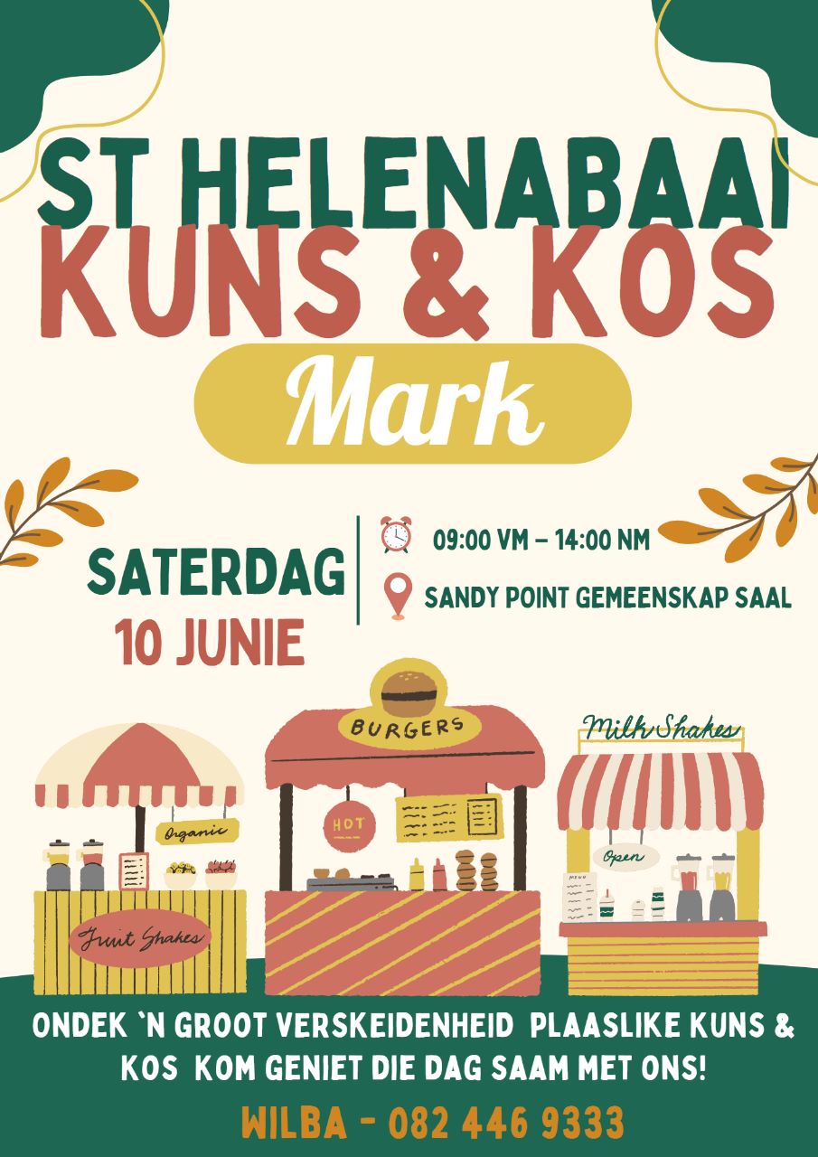 10 JUNE 2023 – ST HELENABAAI – KUNS EN KOS MARK – ST HELENABAAI HOU ‘N ...